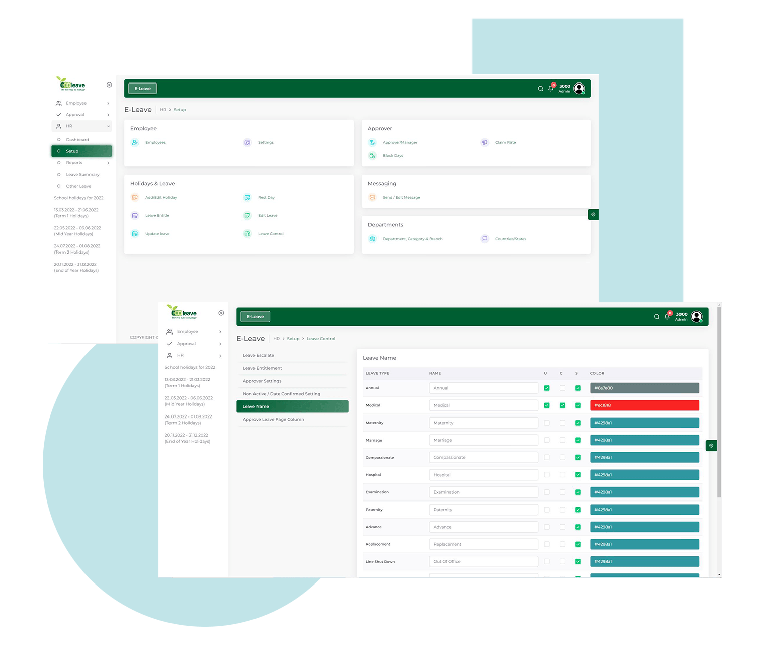e-leave - Online Leave Management System - Leave Application